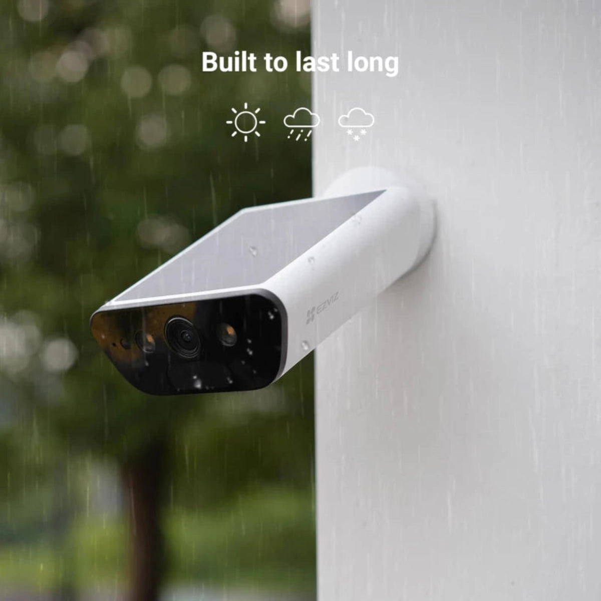 EZVIZ (4K, 8 MP) Solar Security Camera with Built -in Solar Panel Outd ...